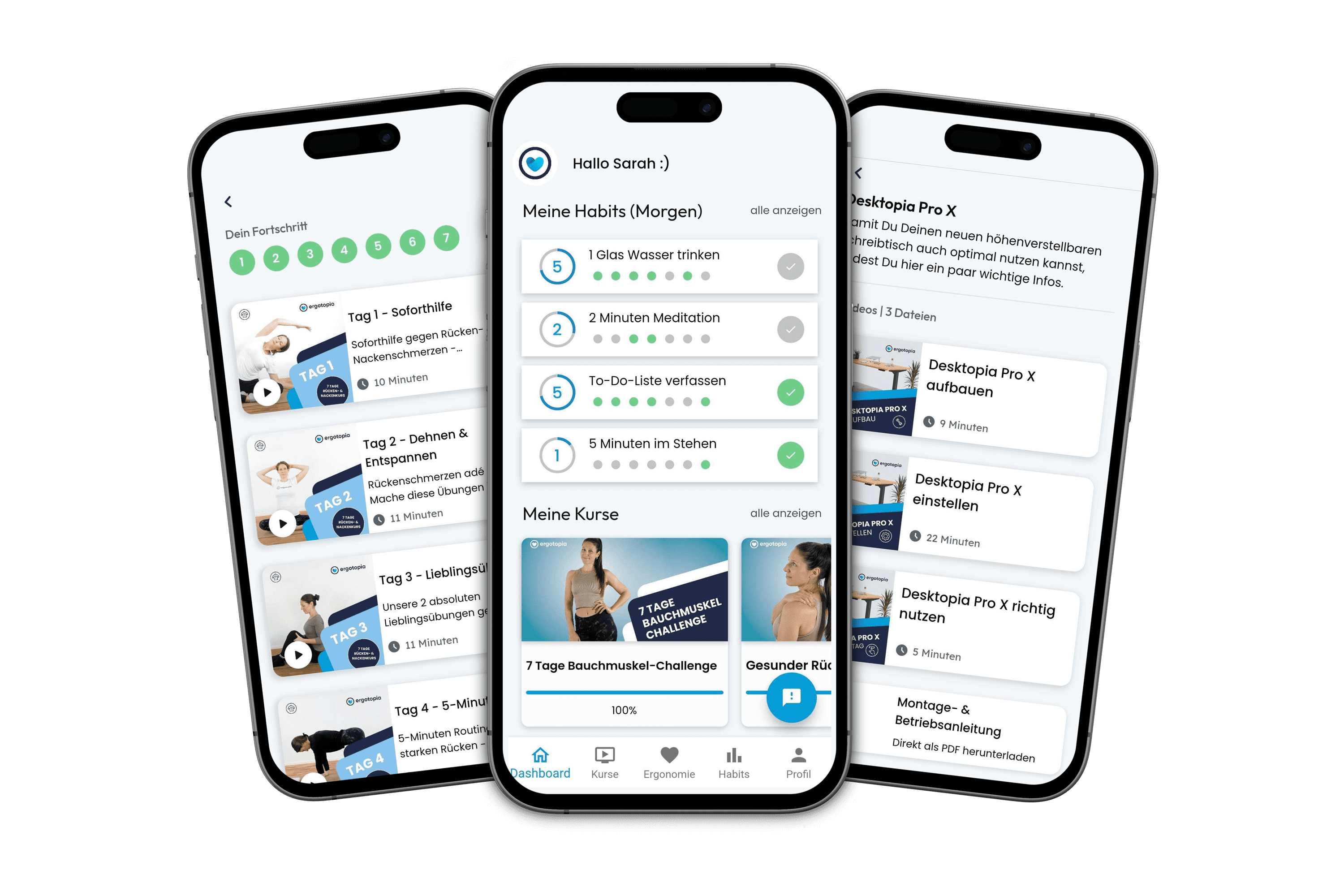Ergotopia App - Entspannt, fit und voller Energie durch den Alltag